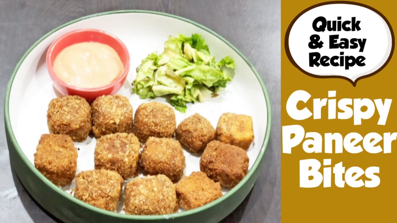 Crispy Paneer Bites |Paneer Popcorns |KFC Style Crispy Paneer Bites ...