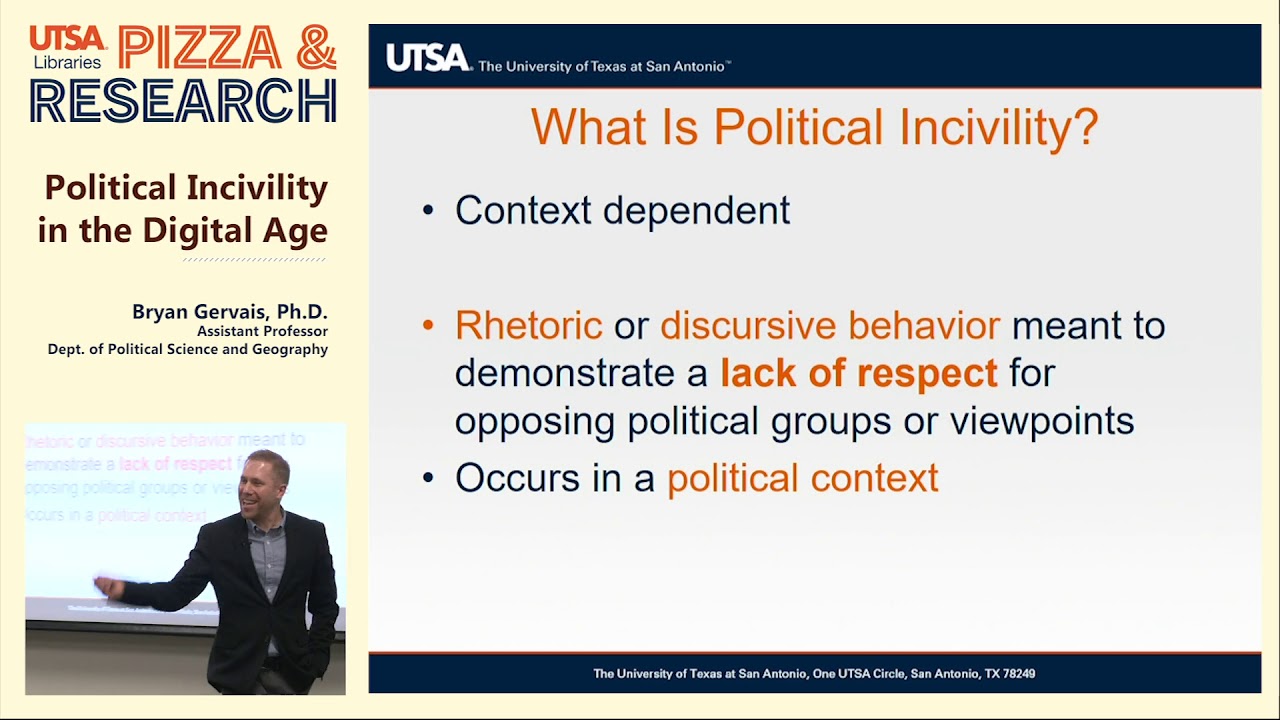 Bryan Gervais - Political Incivility in the Digital Age - YouTube
