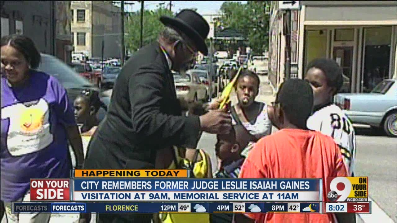 City remembers former judge Leslie Isaiah Gaines - YouTube