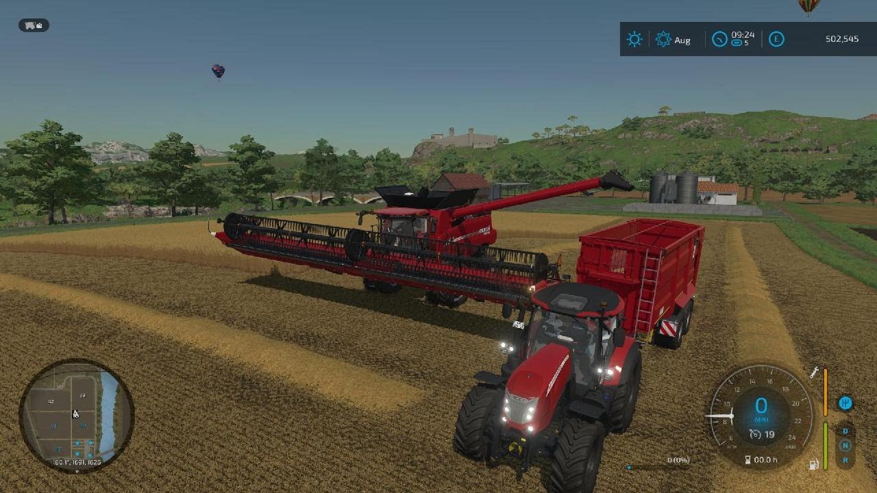 Farming Simulator 22 - Haut Beyerlon - Harvesting Wheat with my Case ...