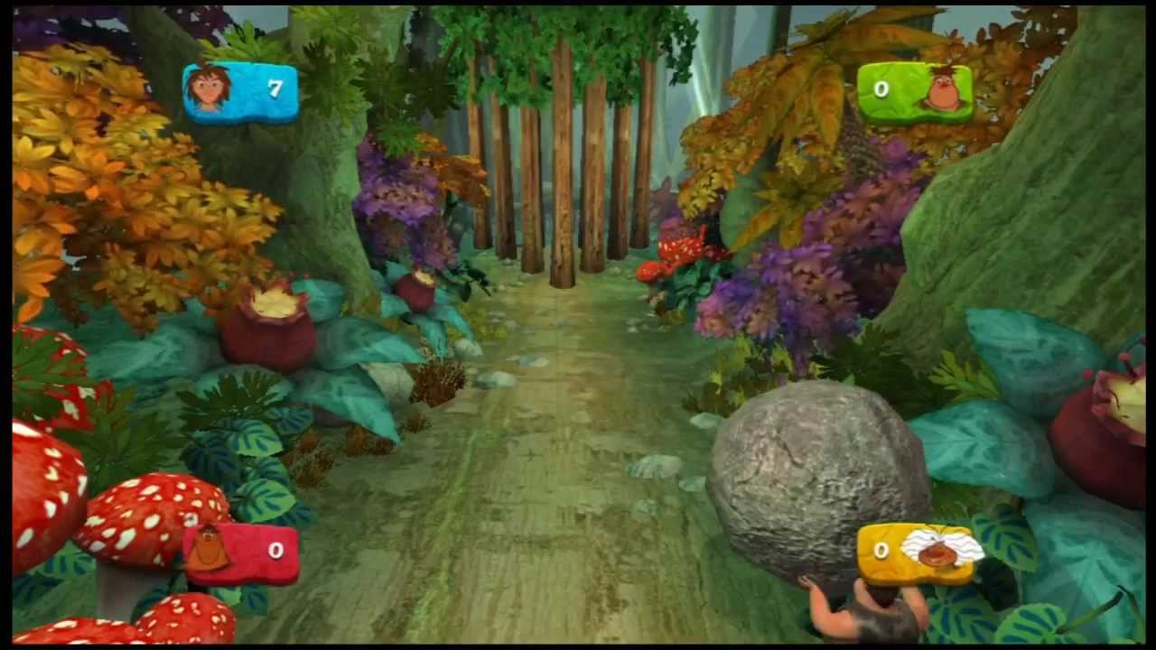 Wii U The Croods Prehistoric Party super gameplay - YouTube