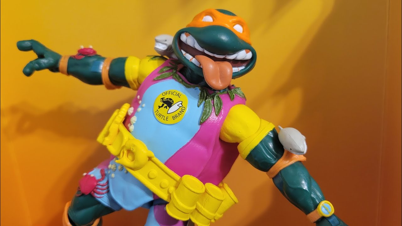 TMNT Super7 Ultimates Sewer Surfing Mikey - YouTube