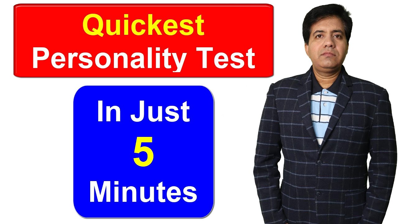 The Quickest Personality Test in 5 Minutes - YouTube