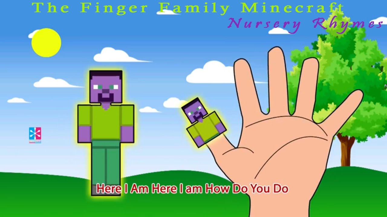 The Finger Family Minecraft || Finger Family Nursery Rhymes & Songs For ...