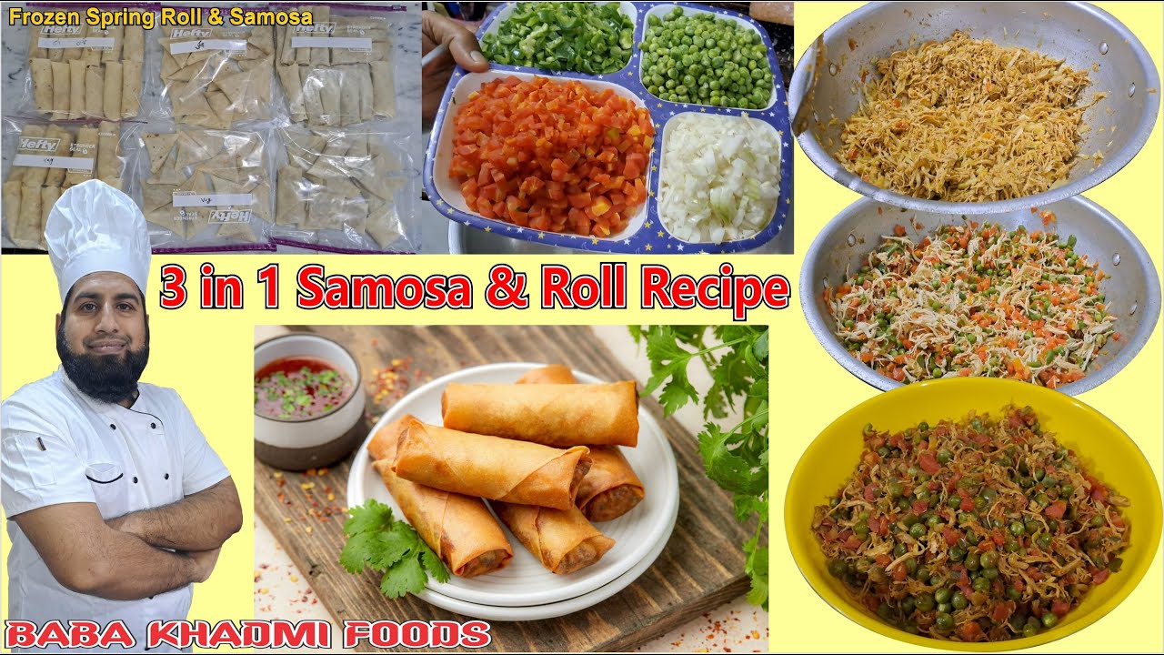 Chicken Spring Rolls - Make and Freeze Recipe by Baba Khadmi Foods ...