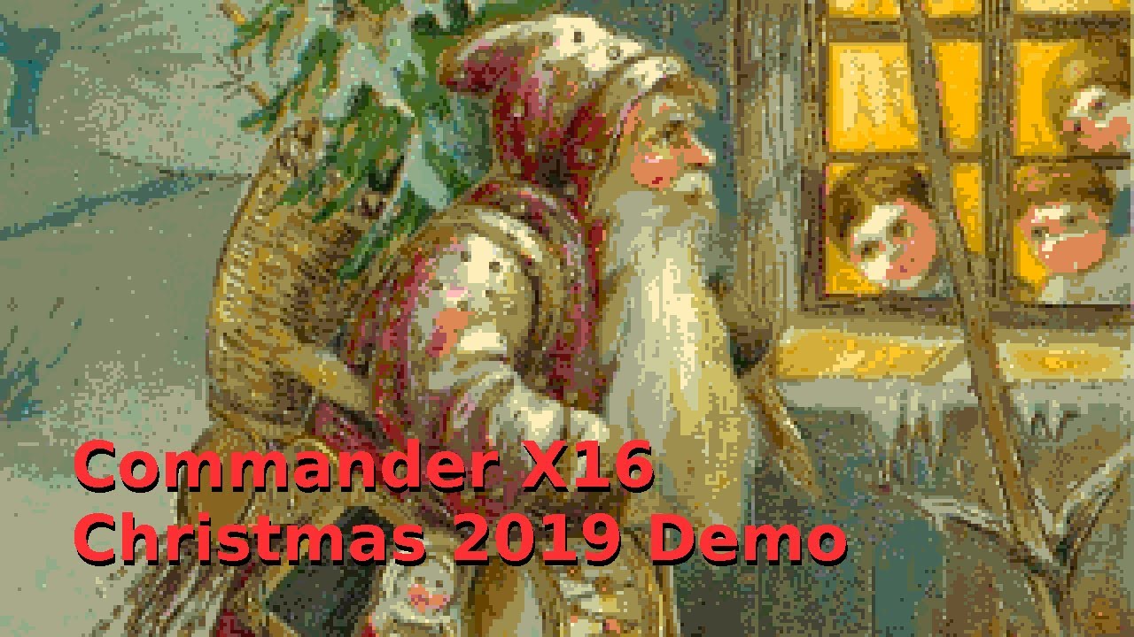 Commander X16 Christmas Demo 2019 - YouTube