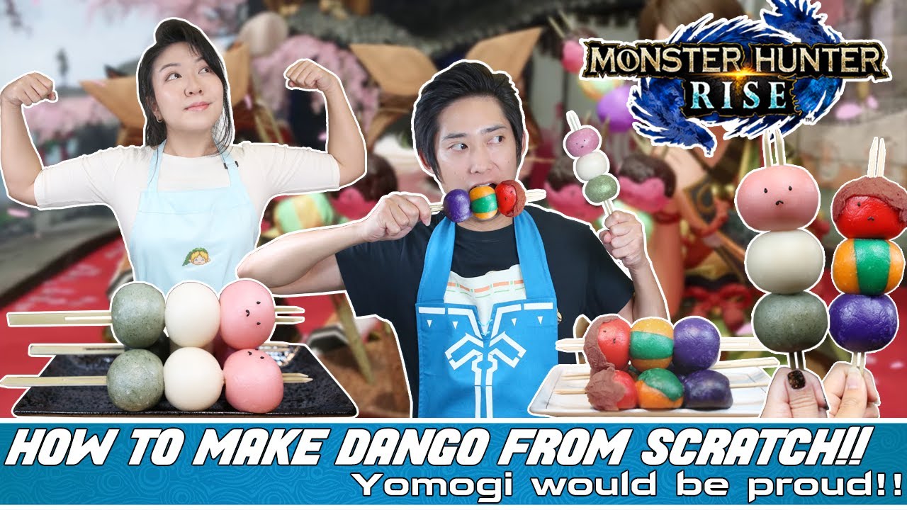 How to Make BUNNY DANGO from MH Rise! Cooking Monster Hunter Rise Dango ...