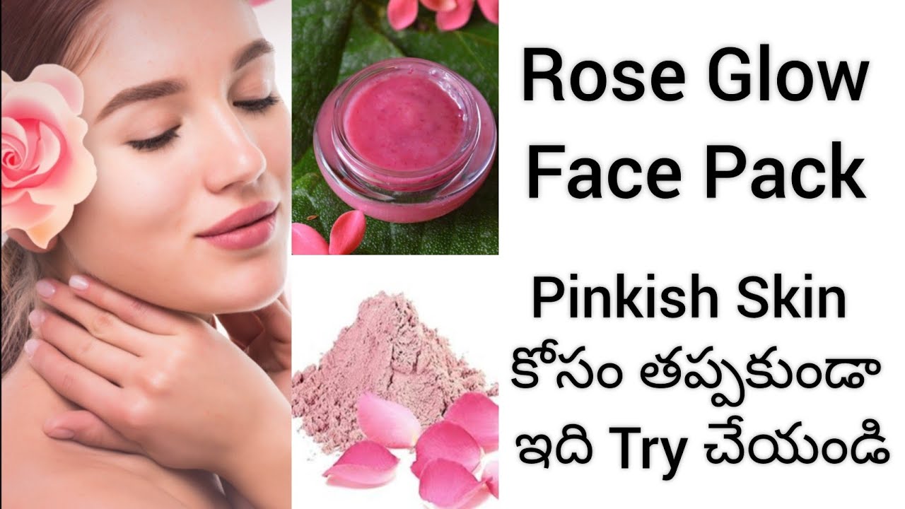 Rose Glow Face Pack For Pinkish Skin | Rose Mask | Rose Petal Powder ...