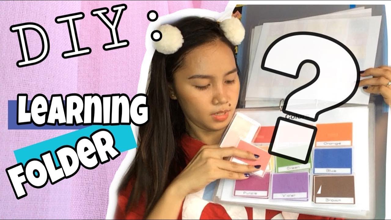 DIY: Learning Folder for toddler( Phillipines/ Tagalog) - YouTube