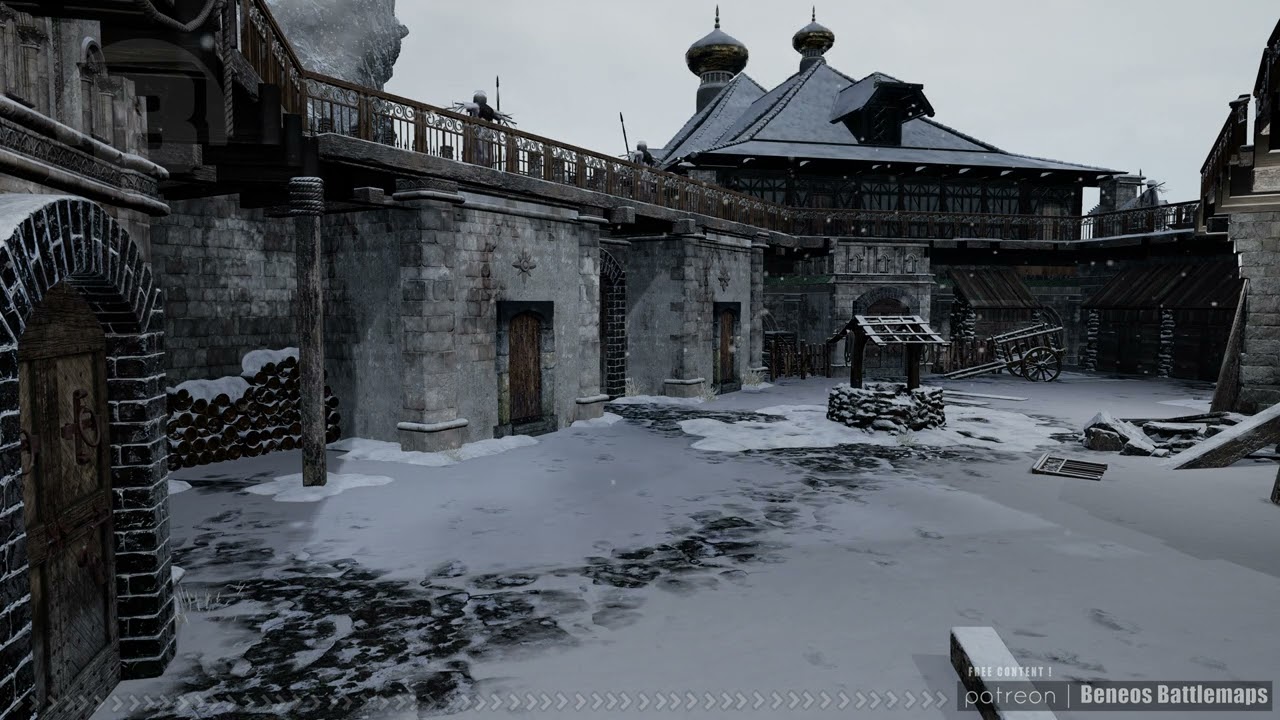 Krezk Abbey of St. Markovia 1F Yard Skill Rock Scenery Demo | Curse of ...