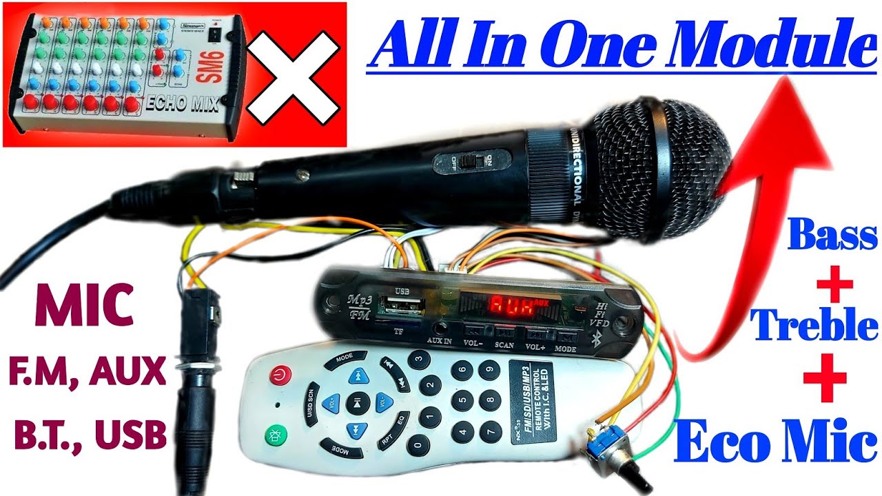 All In One Module | Eco Mic with Inbuilt Bass Treble Control | Full ...