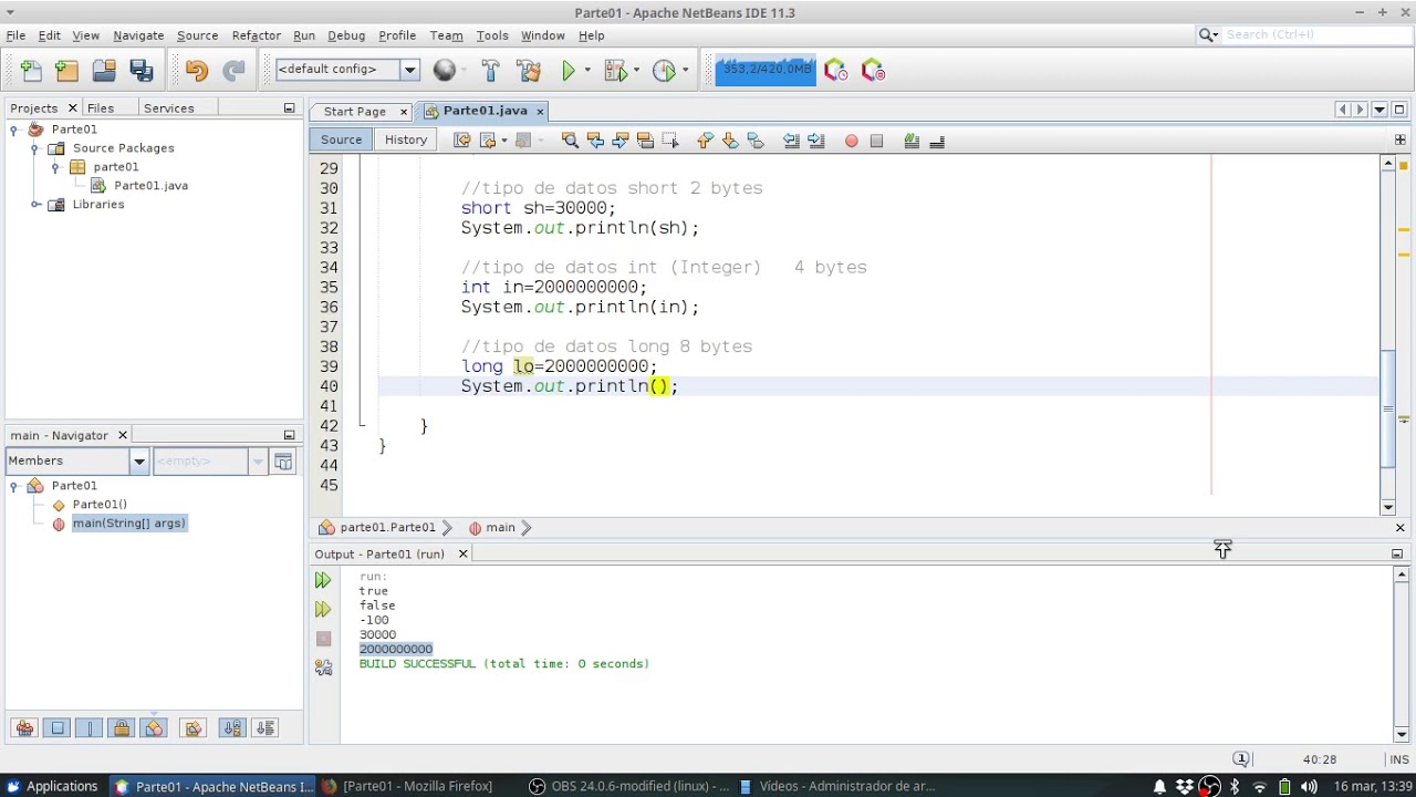Java Se 0010 Tipo De Datos Long Youtube