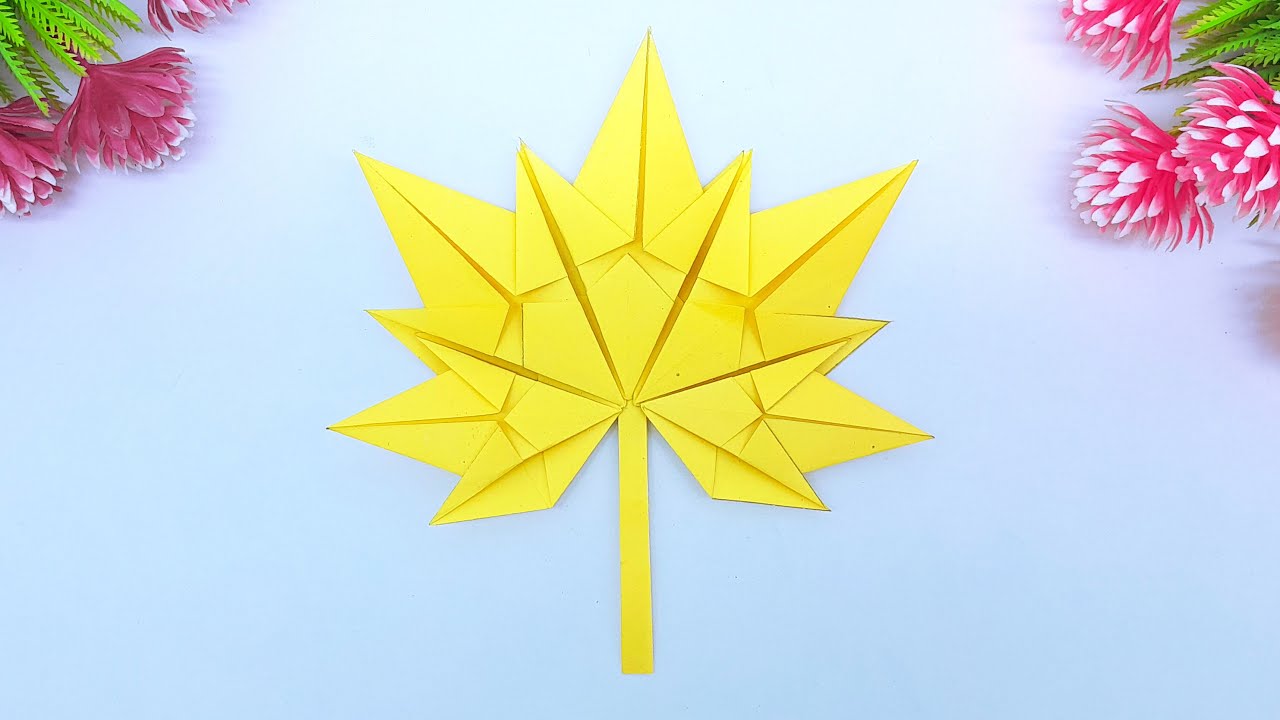 How To Make Paper Maple Leaf | Origami Maple leaves - YouTube