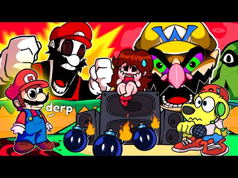 Friday Night Funkin but MARIO.EXE TAKES OVER!! - FNF Mods 166 - YouTube