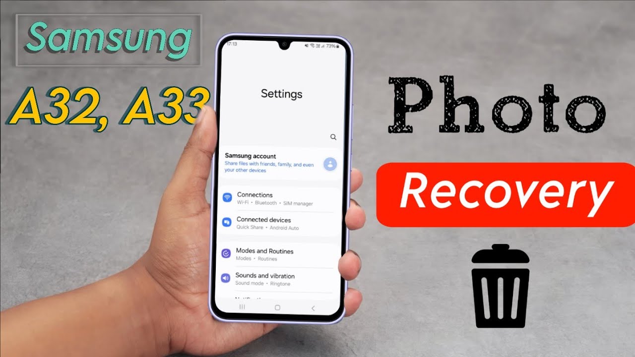 How to Recover Delete Photo in Samsung Galaxy A32, A33 | Restore Delete ...