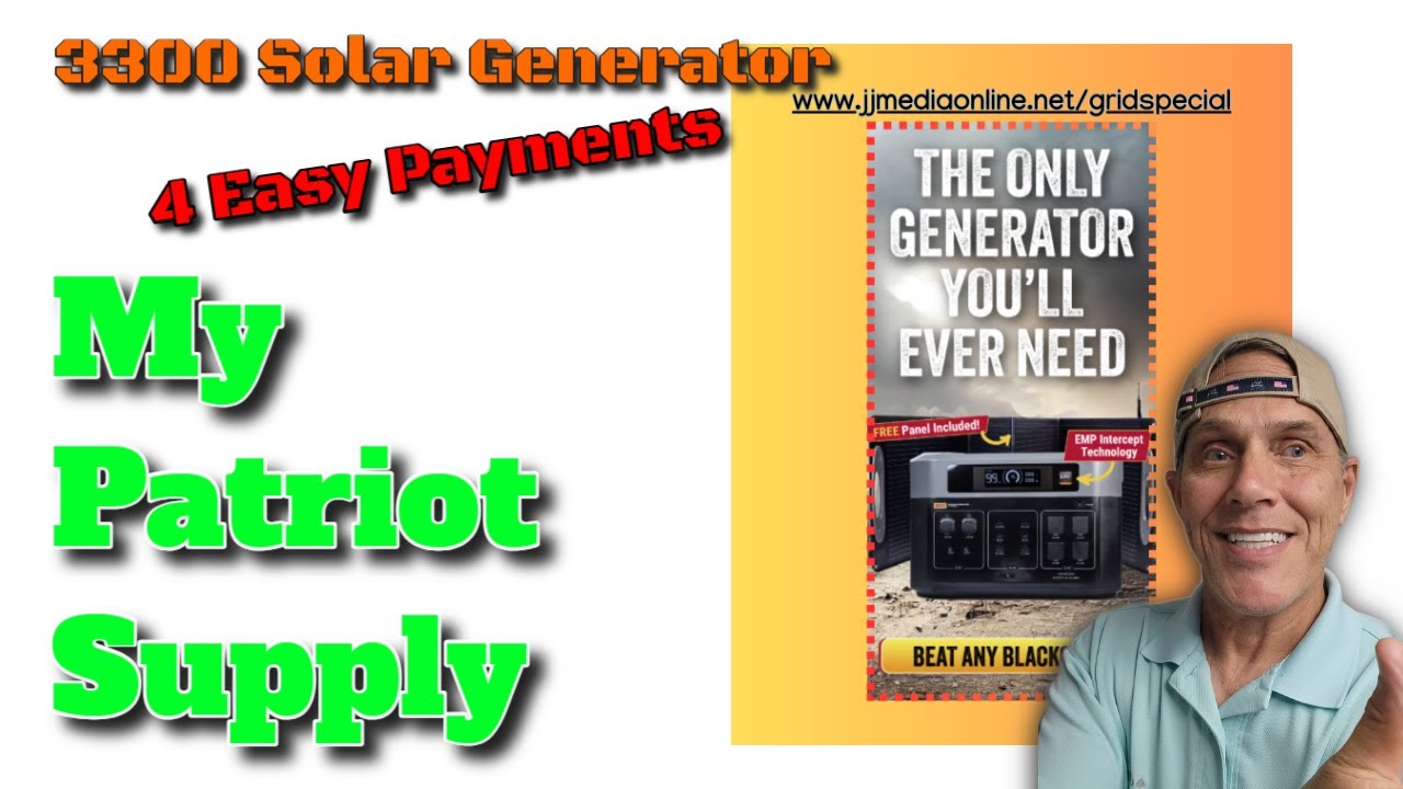 #Review 3300 Solar Generator SPECIAL REDUCED PRICE | James Powell