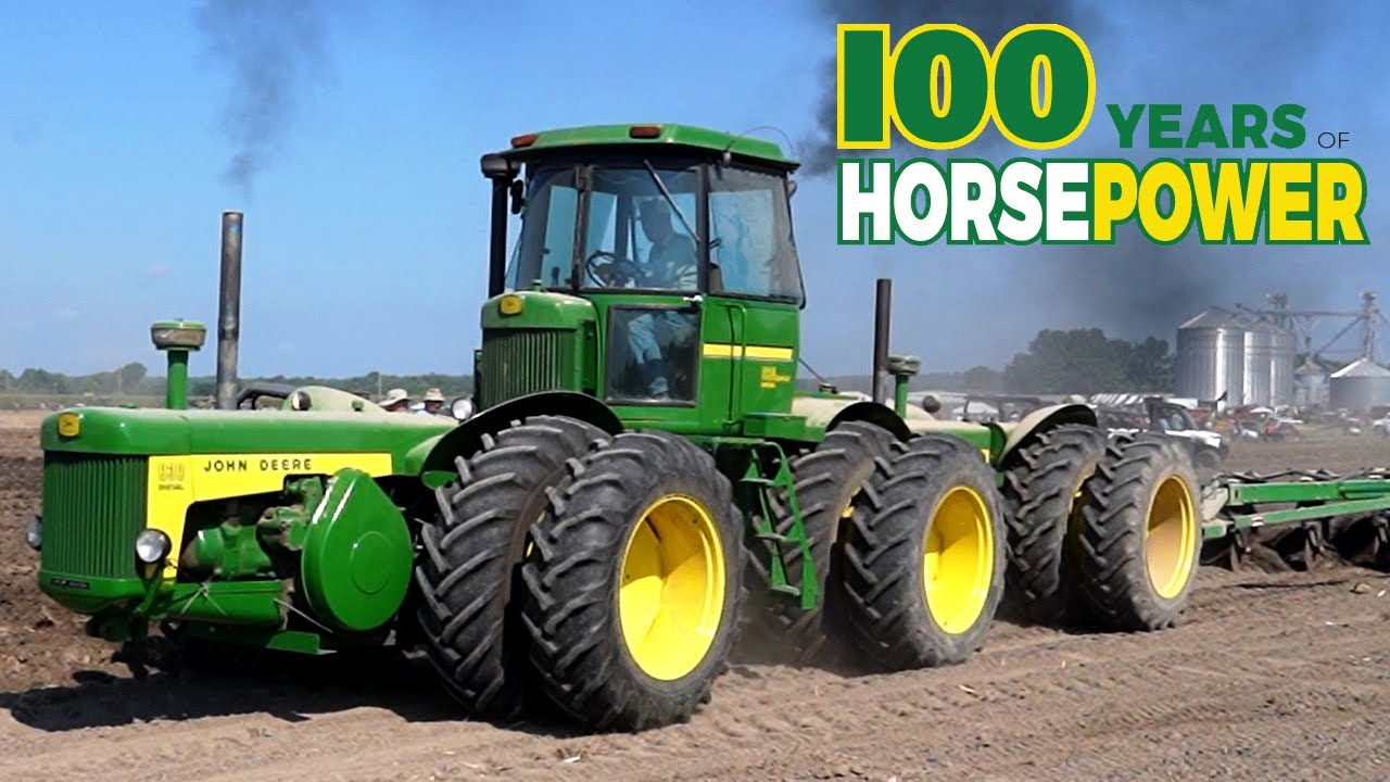 The 830 Special Pulling a 12-bottom Plow - YouTube