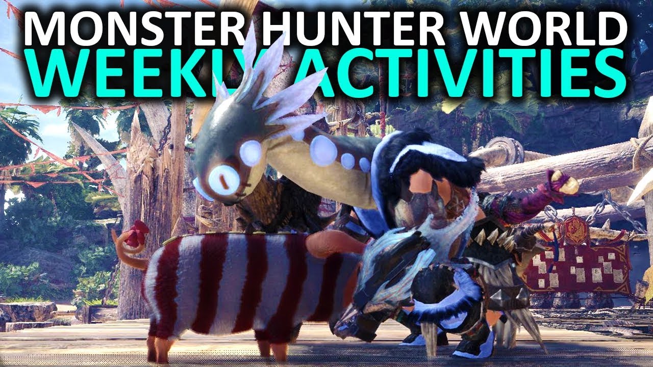 Monster Hunter World Tips - Weekly Activities ( Wiggler Head Week ...