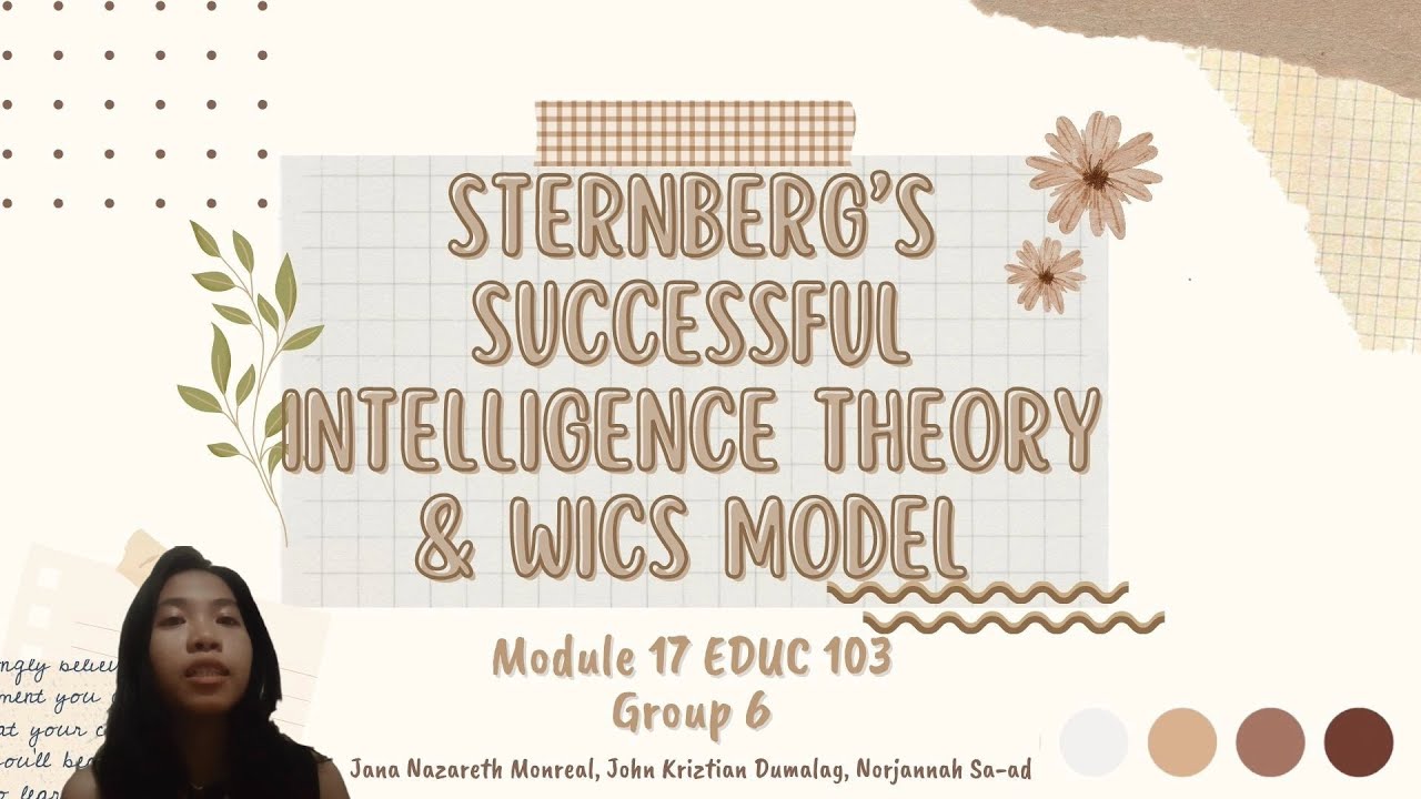Group 6 EDUC 103 Module 17: Sternberg's Successful Intelligence Theory ...