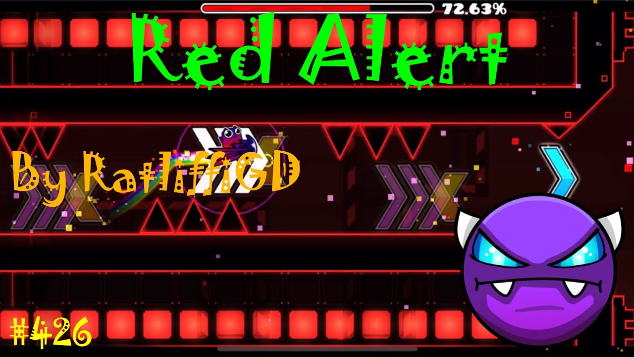 Geometry Dash - W. D. #426: Red Alert by RatliffiGD - YouTube