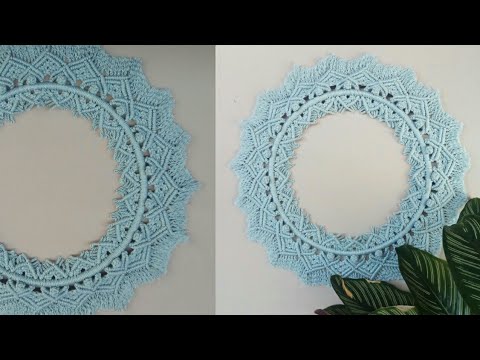 DIY Macrame | Macrame Mirror Tutorial For Beginners (Diameter Ring 45 ...