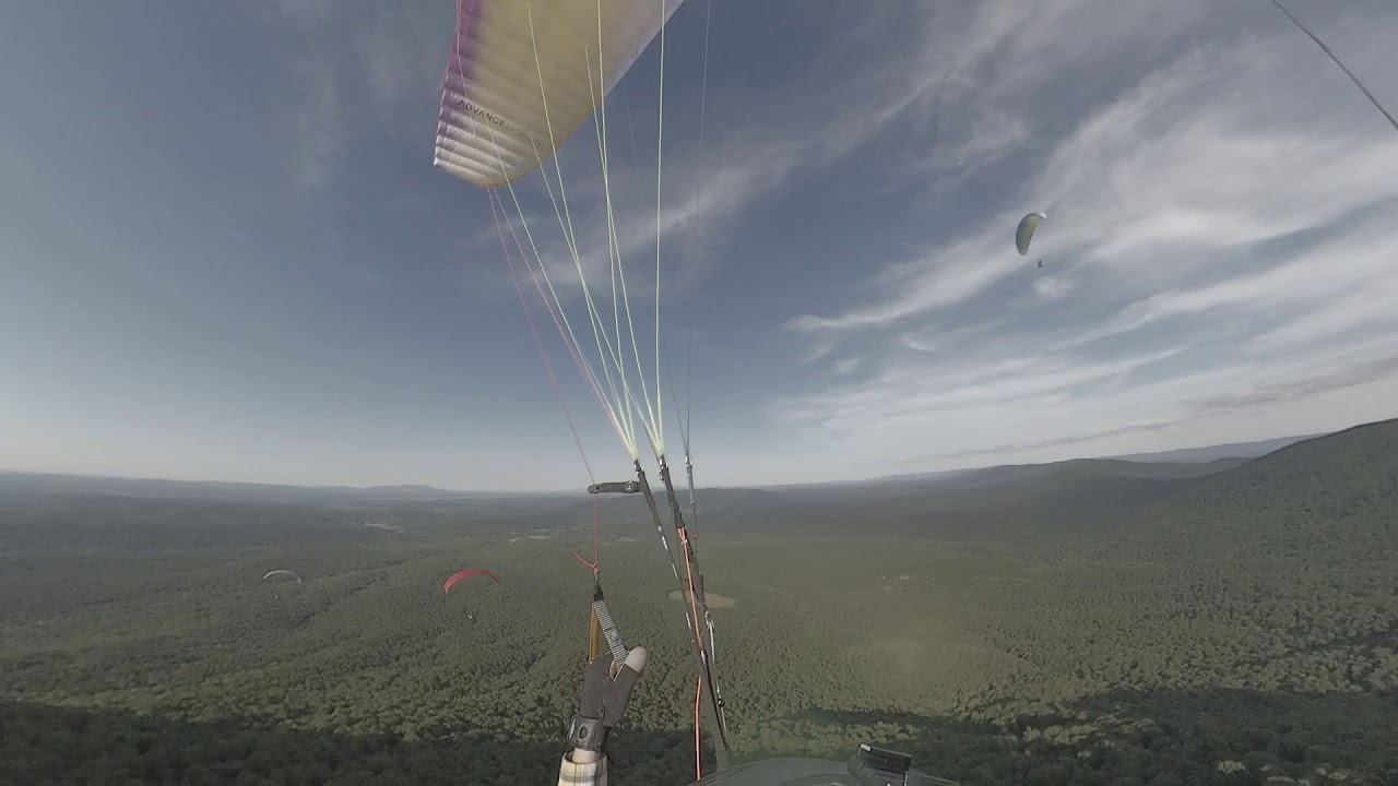 Paragliding - ridge soaring at Panorama - YouTube