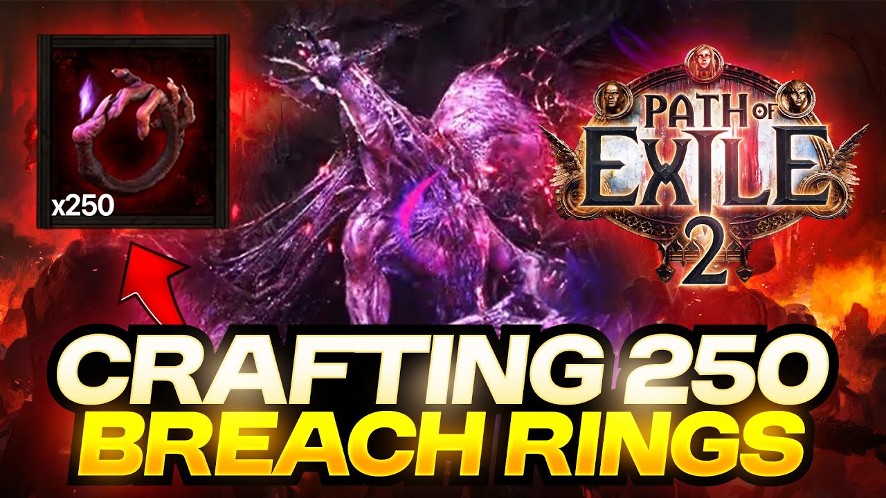 POE 2 - Crafting 250 Breach Rings! - YouTube