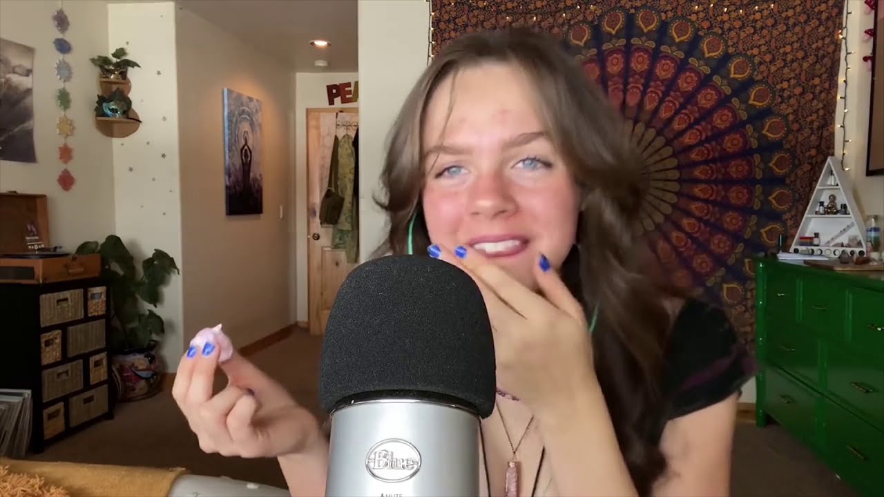 ASMR Eating Mochi Icecream Sounds by Gracie K (Almost No Talking) 🍡 ...