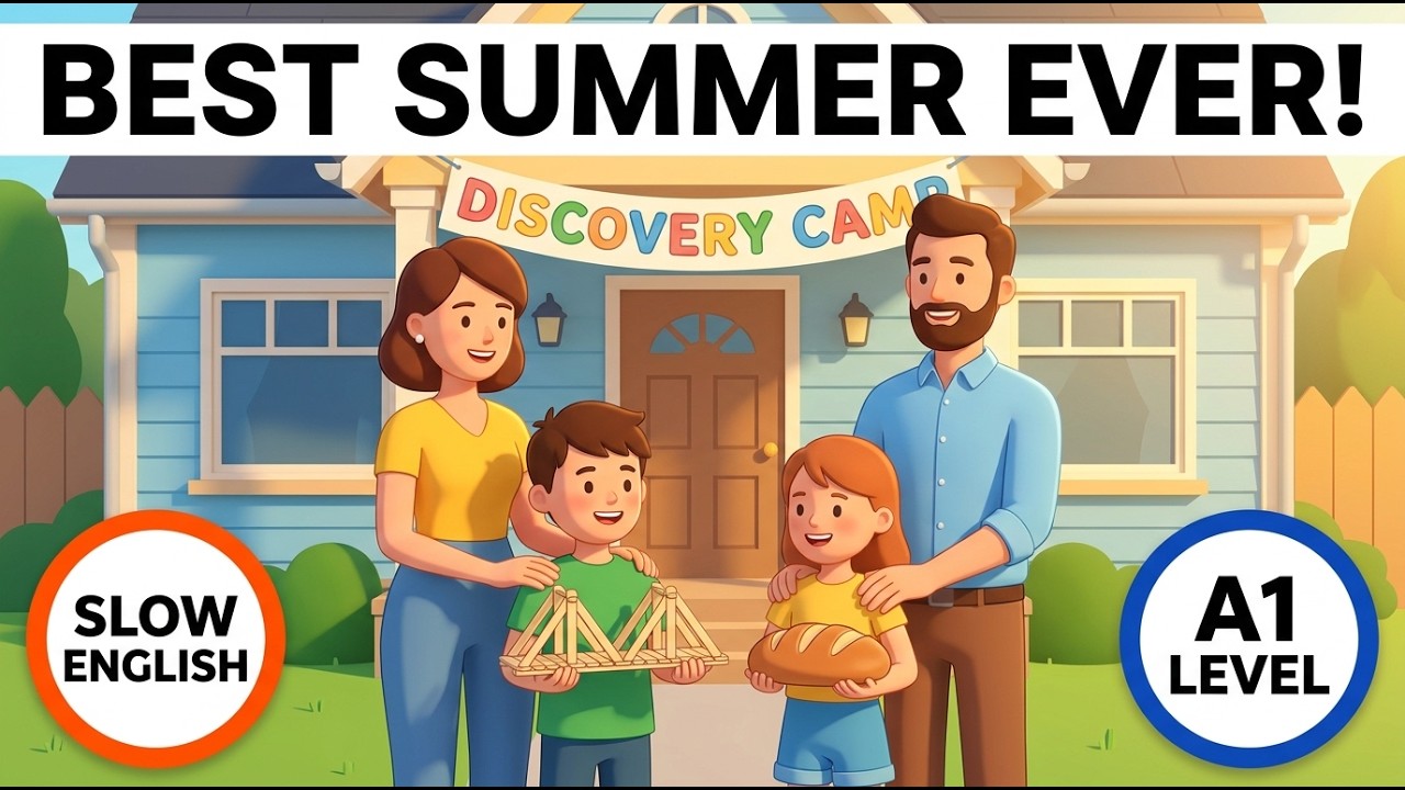 🎒 Summer Adventure at Home 🌟 Learn A1 Level Easy English - YouTube