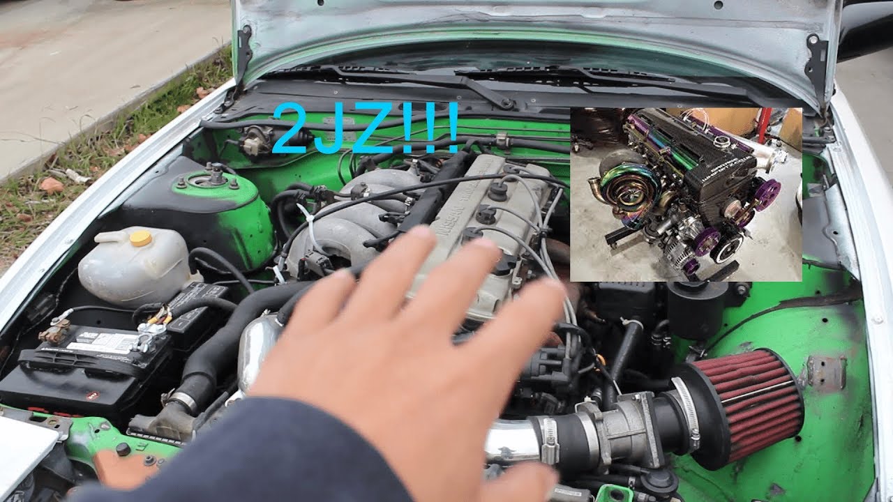 2JZ SWAPPING MY 240 - YouTube
