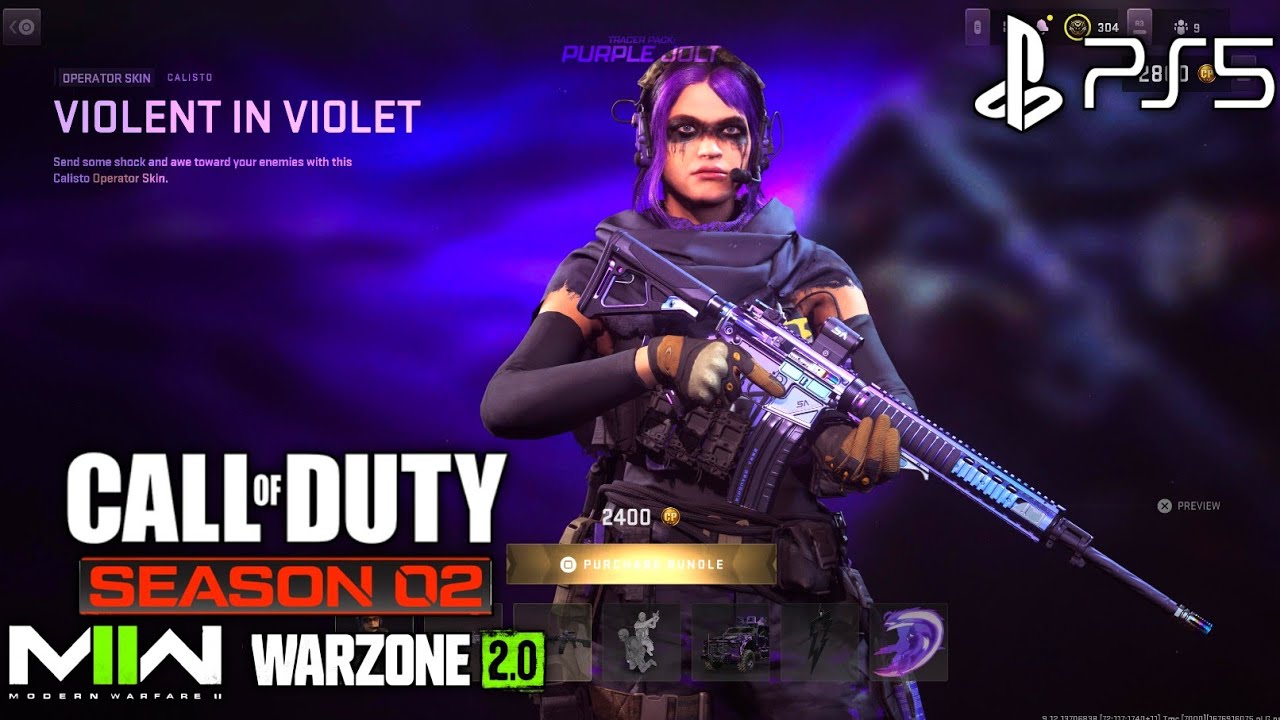 Calisto Violent in Violet MW2 | MW2 Violent in Violet Skin | Violent in ...