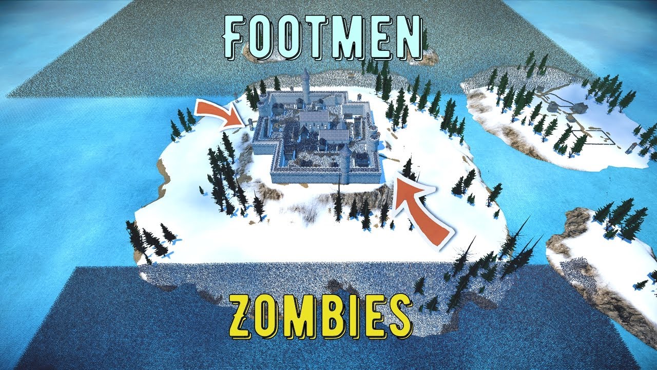 Battle For Castle: Zombies vs Samurai vs Footmen - UEBS 2 - YouTube
