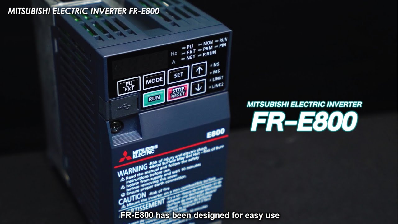 โชว์ฟังก์ชั่นบน Inverter รุ่นใหม่ FR-E800 - YouTube