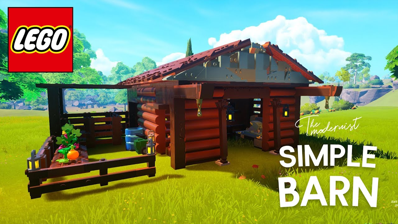 Fortnite Lego: Simple Barn Tutorial! - YouTube