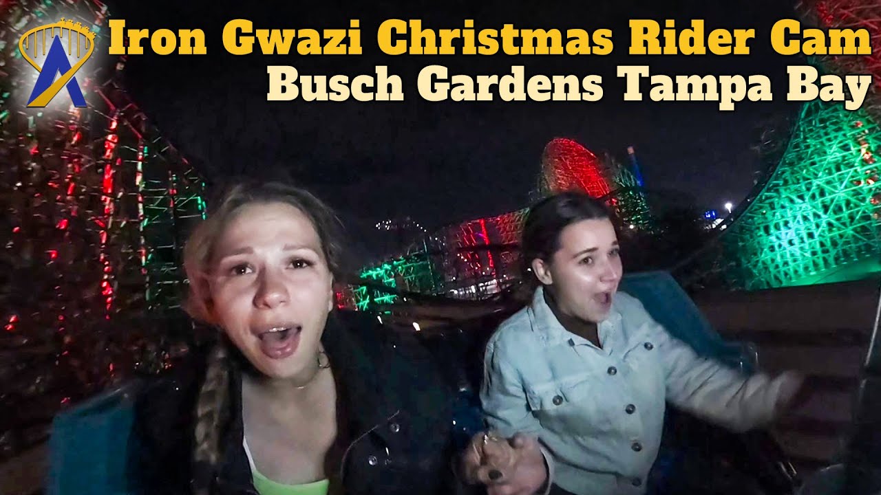 Iron Gwazi Nighttime Back-Row Rider Cam, Christmas Lights Edition at ...
