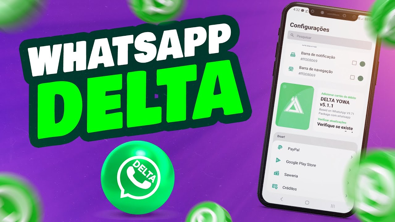 WHATSAPP DELTA Na Sua Última Versão (COMO BAIXAR E INSTALAR) - YouTube