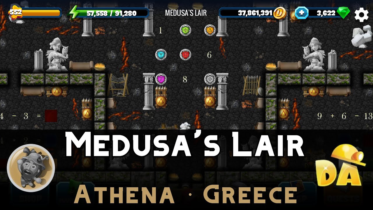 Medusa's Lair | Athena #8 | Diggy's Adventure - YouTube