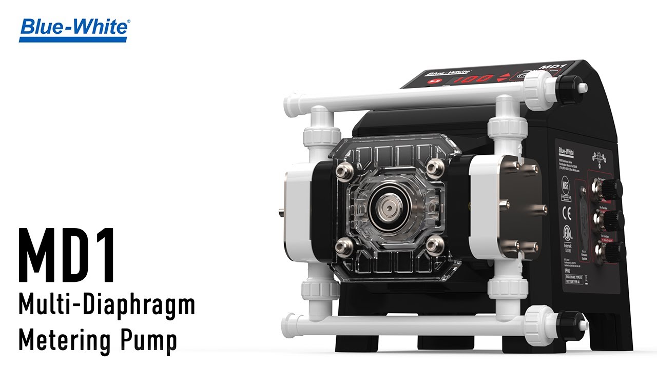 The Enhanced CHEM-FEED® MD1 - Multi-Diaphragm Metering Pump - YouTube