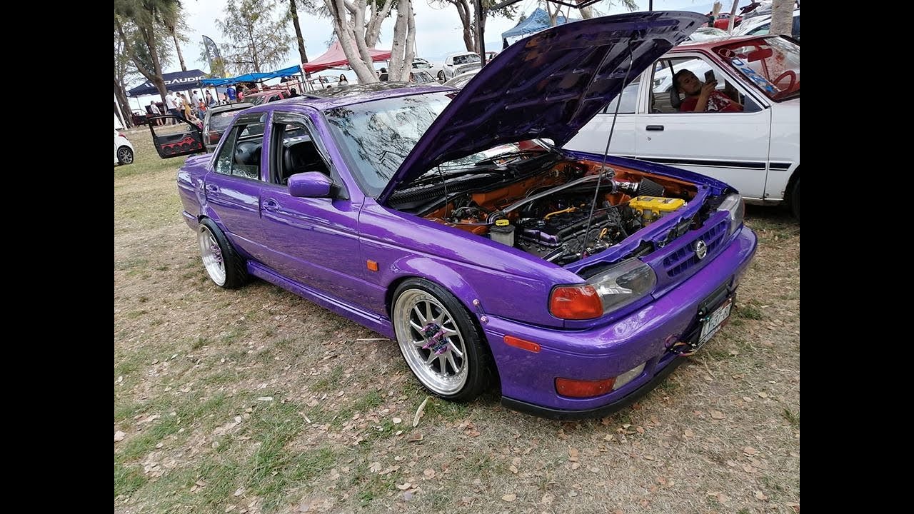 Nissan B13 Tsuru Sunny stance tuning (bikinicar fest 2020) - YouTube