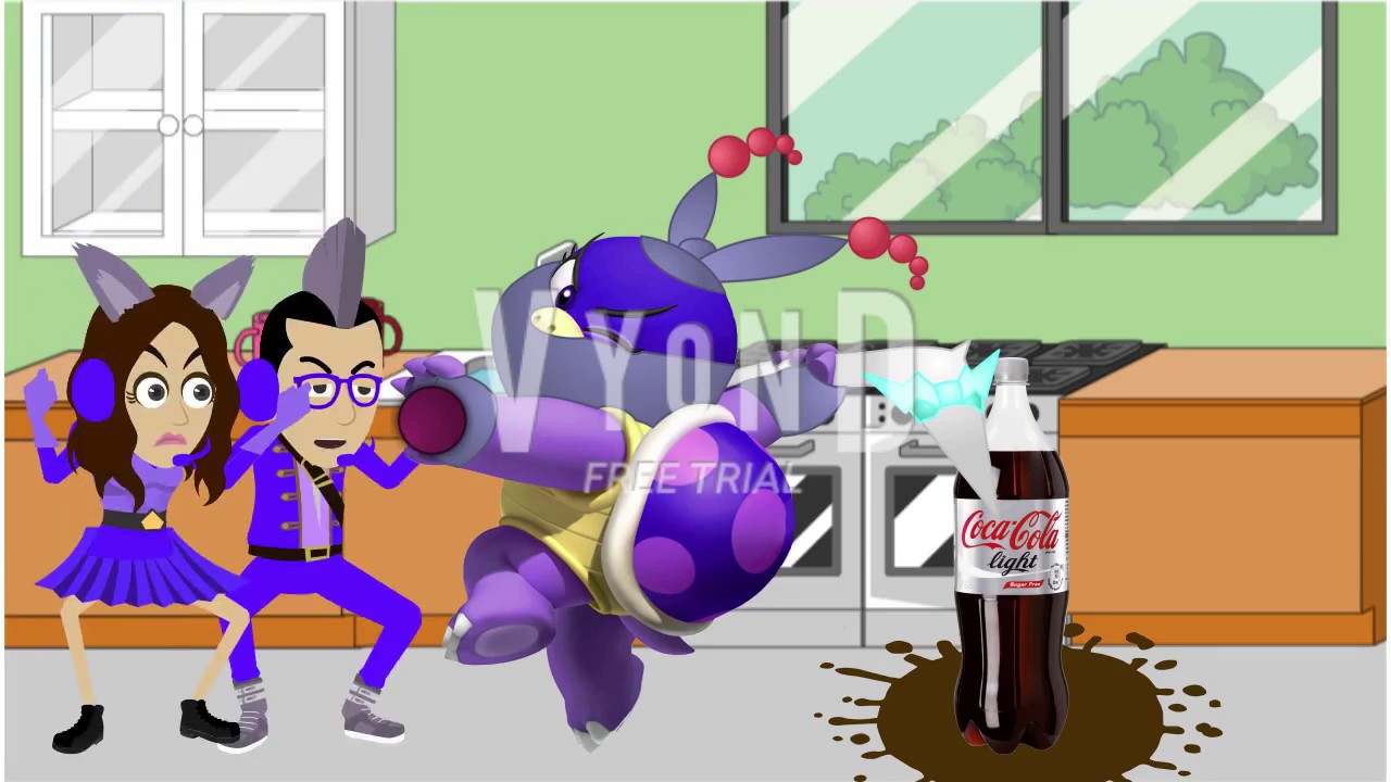 Master Pom Pom Puts Mentos In Diet Coke/Grounded - YouTube