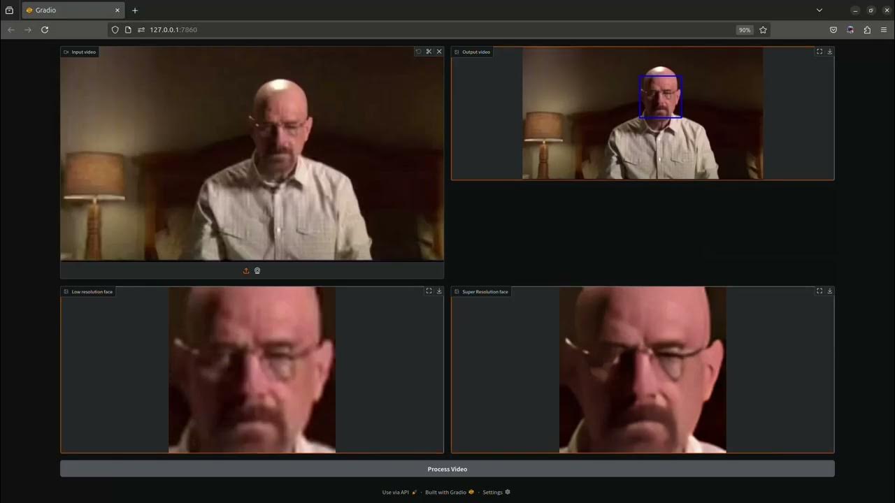 Real time super-resolution proof of concept - YouTube