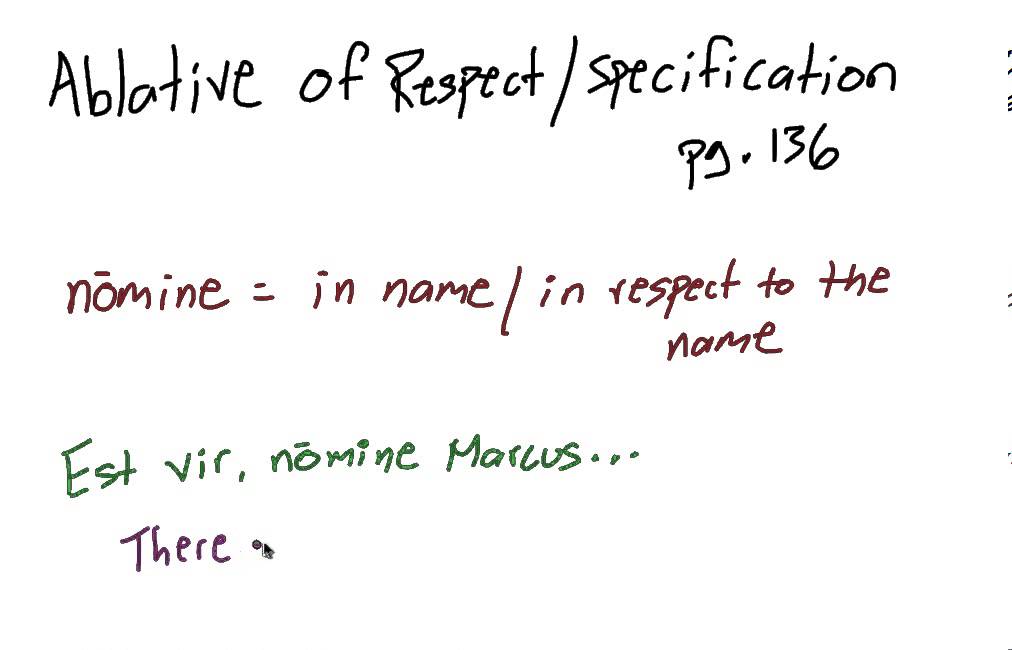 Ablative of Respect pg 136 - YouTube