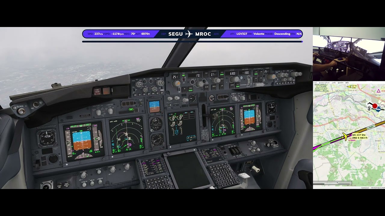 MROC RWY25 RNAV LANDING [BBJ/MSFS] - YouTube