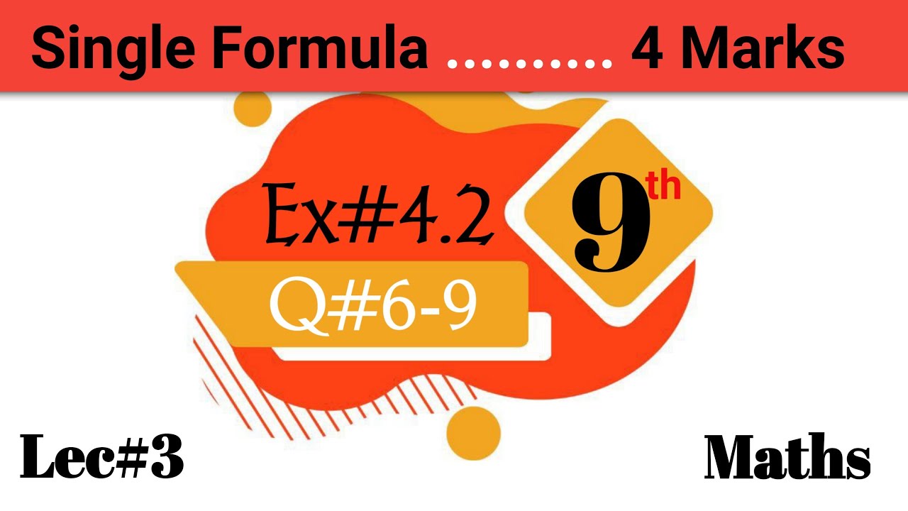 Exercise 4.2 Q#6-9 Class 9 mathematics | Algebraic Expressions ...