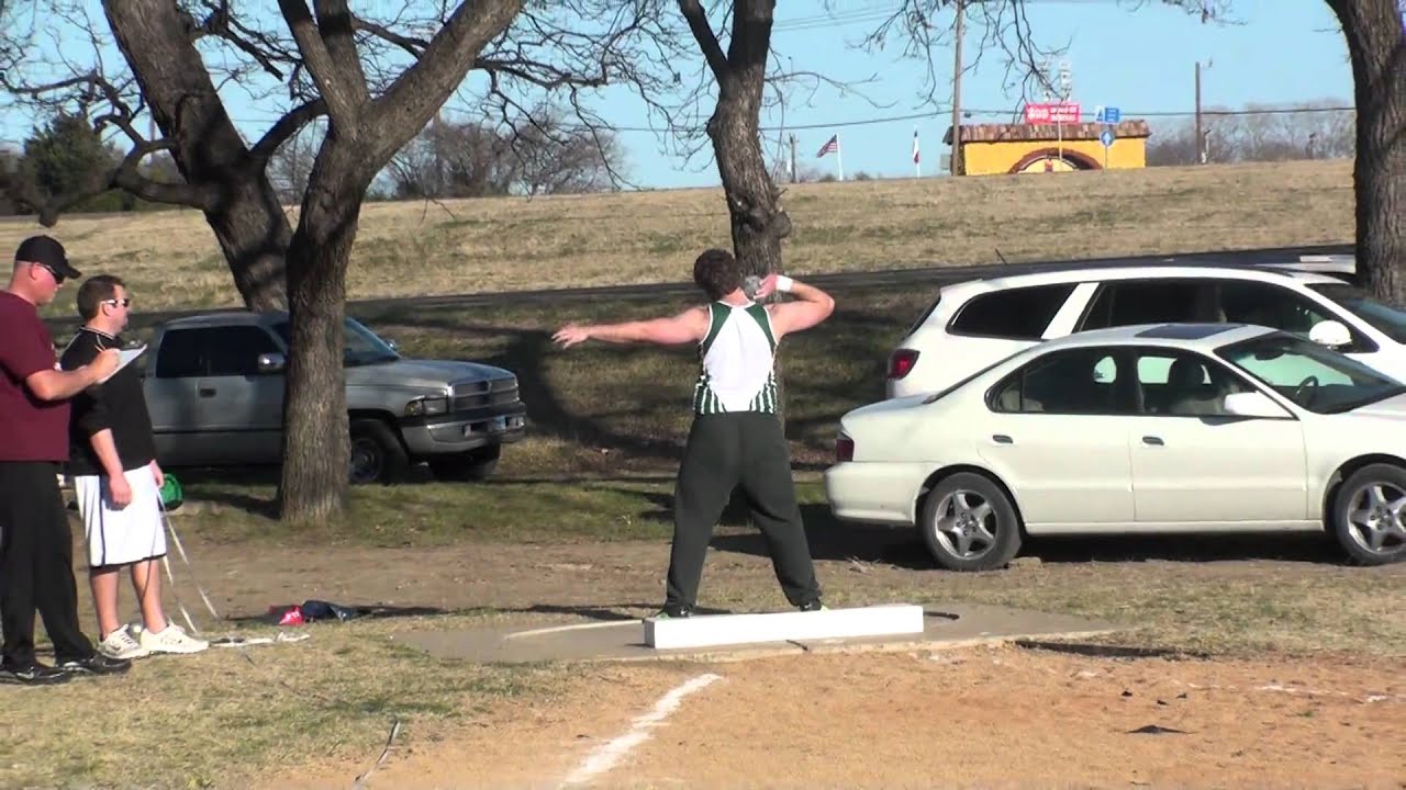 Brett Wyatt - Shot Put, 60' 2" on 3-10-2011, Rigsby Relays - YouTube