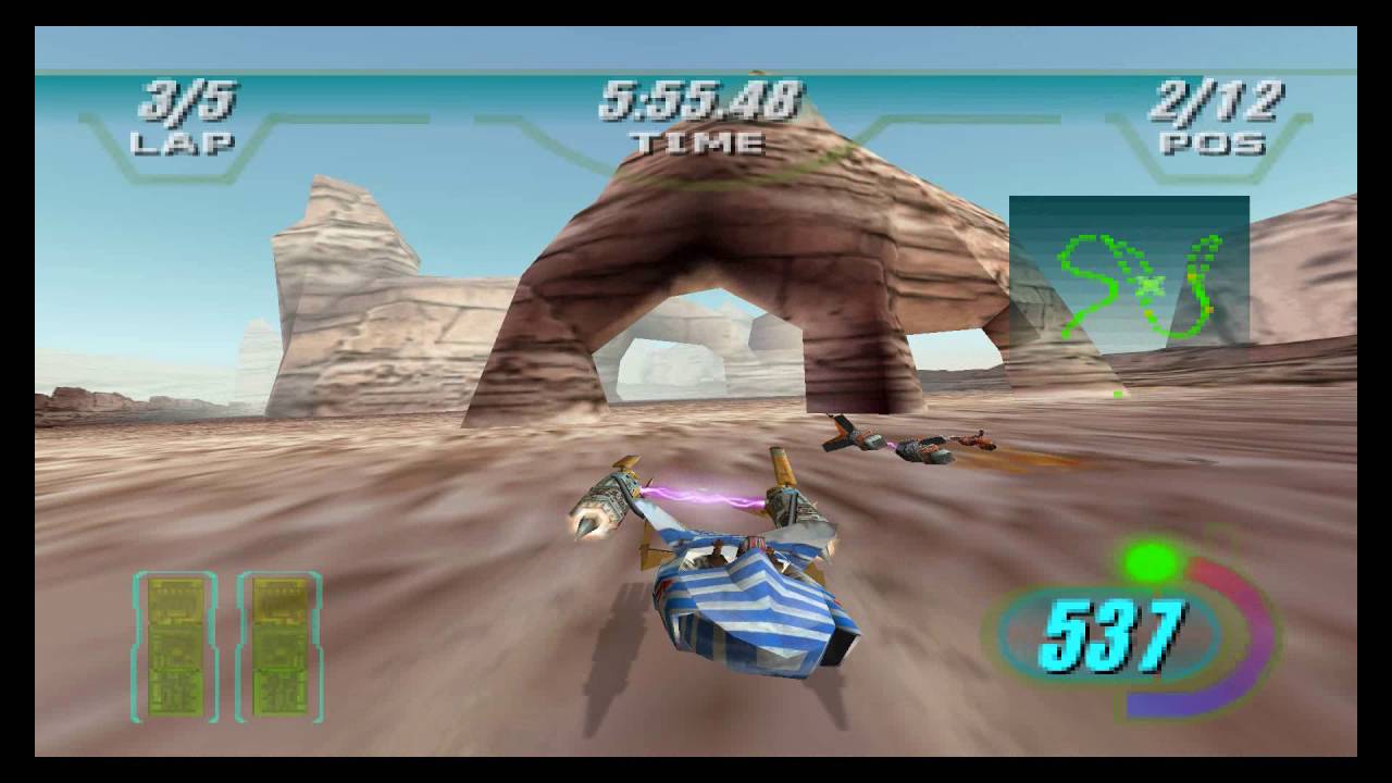 Fraps Test (Star Wars Episode 1 Pod Racer N64 Emulator) - YouTube
