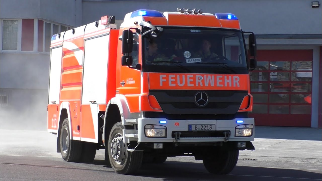 [Sonntagseinsatz für‘s TLF🚒🔥] Florian Berlin TLF-6100/1 | BF Marzahn ...