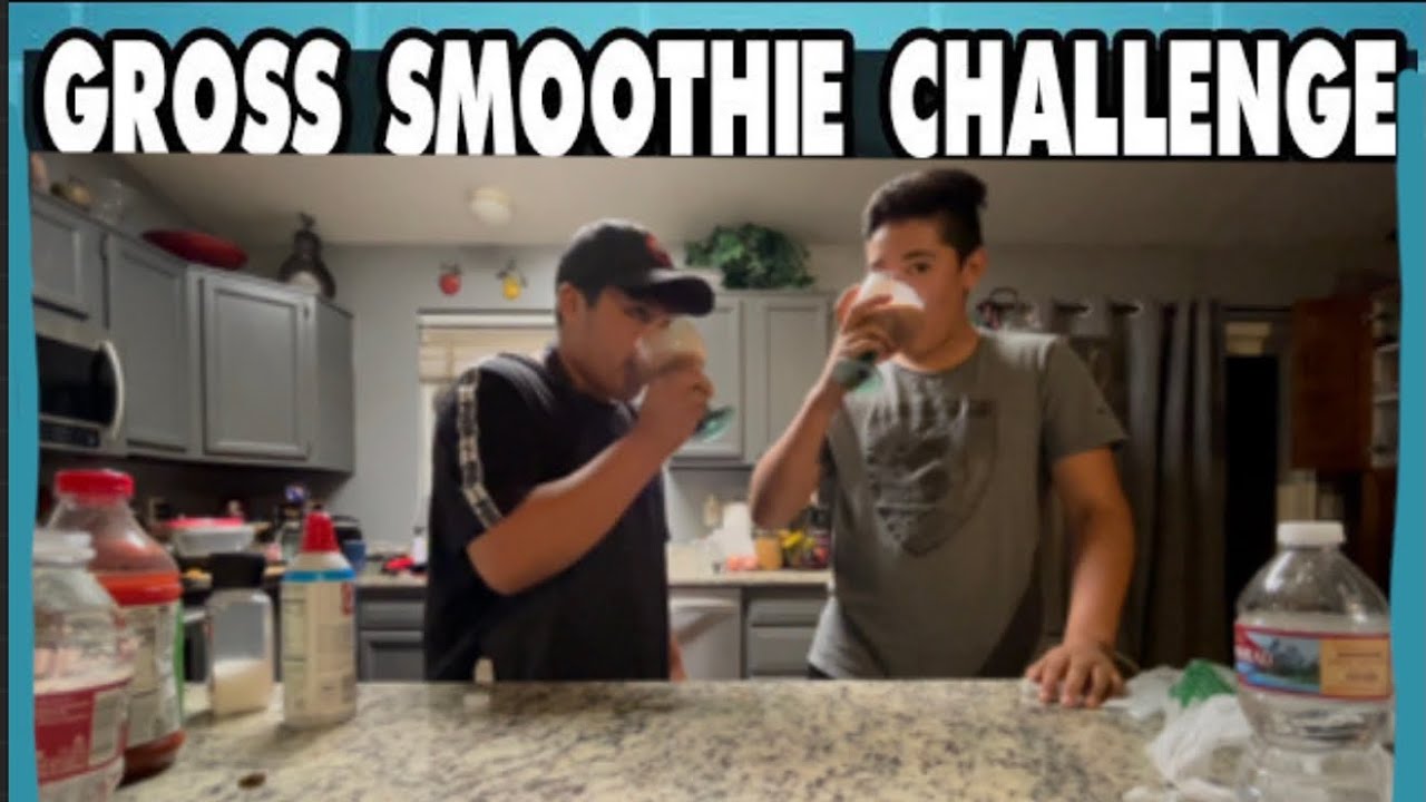 Gross Smoothie Challenge *THREW UP* - YouTube