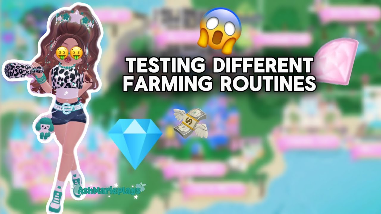 TESTING DIFFERENT FARMING ROUTINES IN ROYALE HIGH | AshMarieplays - YouTube