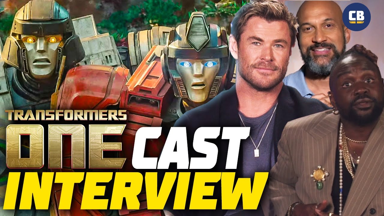 Chris Hemsworth Creates His Optimus Prime Voice! Transformers One Cast ...